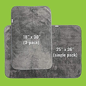 Arkwright TowelZilla Microfiber Cleaning Cloths - 800 GSM Ultra-Thick, Lint Free Car Drying Towel for Polishing, Washing, Auto Detailing, 25 x 36 in, Grey