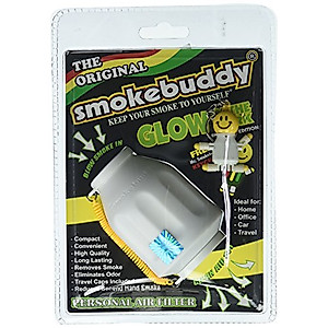 smokebuddy Smoke Buddy Glow in The Dark White - Personal Air Purifiery and Odor Diffuser