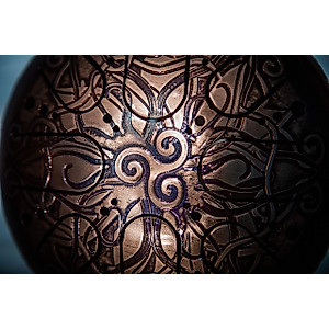 Tank Drum Kosmosky 9" (22 cm) KSY-56 "Triskele" B minor/Hand Pan/Steel Drum/Tongue drum/Singing bowl