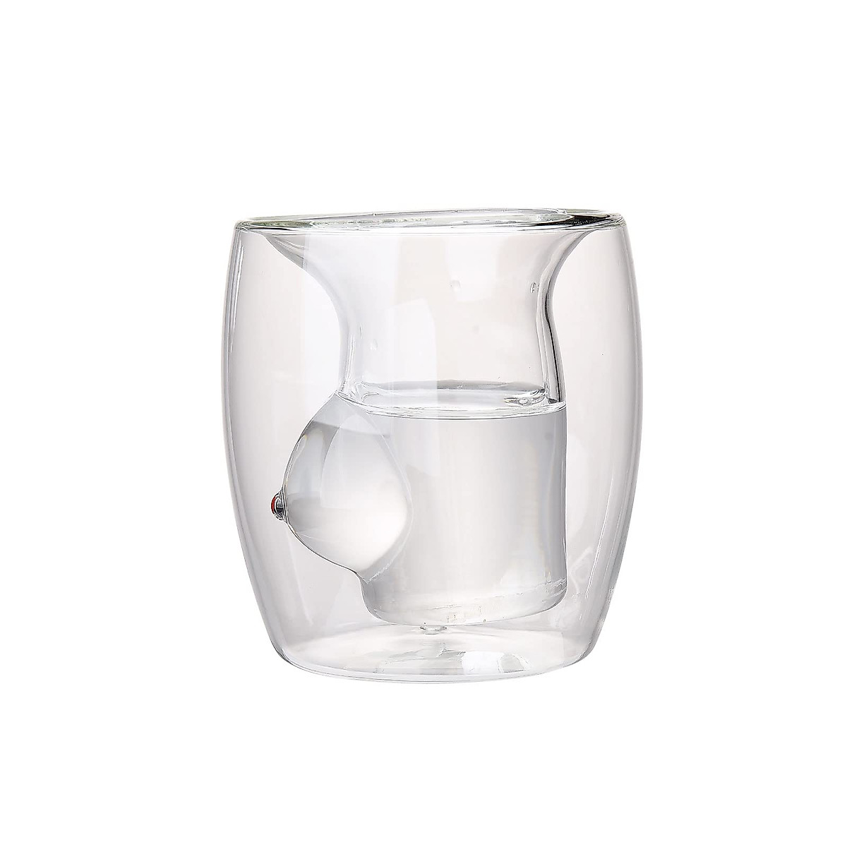 Plcnn 2Pcs Double Wall Glass Coffee Mugs, Creative Drinking Cups Sexy Naked Beauty Cup Transparent Coffee Mugs Milk Cup for Birthday Gift, Night Party Bar & Other Special Days