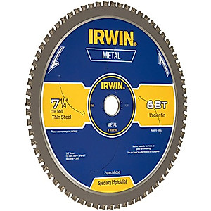IRWIN 7-1/4-Inch Metal Cutting Circular Saw Blade, 68-Tooth (4935560)