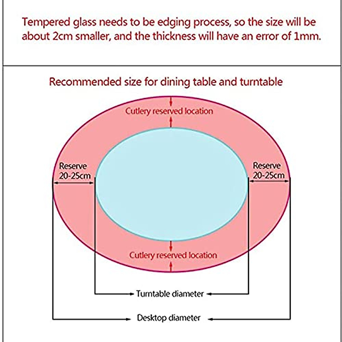 WYFFF 36inch Glass Lazy Susan Turntable, Round Tabletop Tempered Glass Rotating Tray, Aluminum Alloy Bearing, Silent/Smooth, Easy to Share All Food