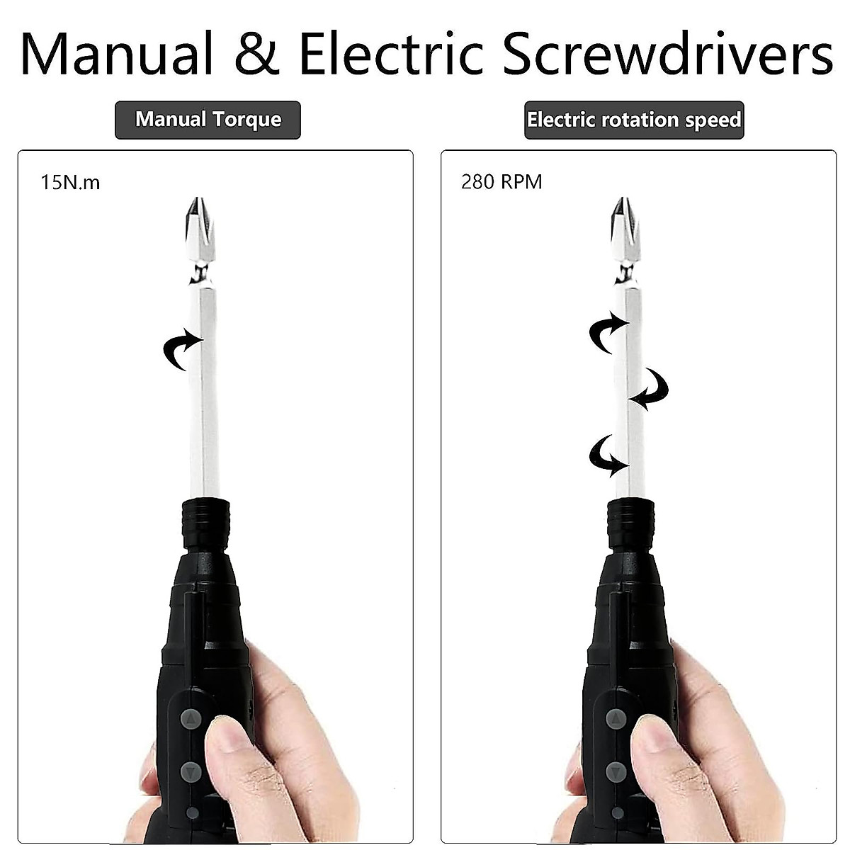 Precision Electric Screwdriver, 13 in 1 USB Rechargeable Screwdriver Set, Auto & Manual Modes, Cordless Power Repair Tool Kit with LED Lights, Portable Repair Tools for Phone, Camera, Laptop, Clock