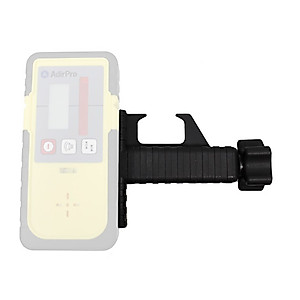 AdirPro Mounting Clamp for LD-8 and LDG-8 Laser Detectors with Built-in Bubble Level - Attach Receiver to Variety of Items Including Most Prism Poles and Survey Rods