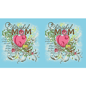 Tree-Free Greetings Cherished Mom: Proverbs 31:29 Artful Traveler Double-Walled Cool Cup with Reusable Straw, 16-Ounce