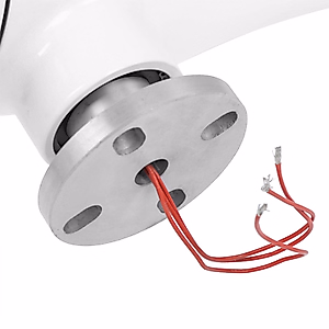 Wind Turbine Generator, 1600W 5 Blade Small Wind Turbine for Industrial Energy Equipment(12V-White),Dynamo