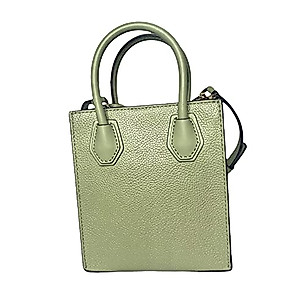 Michael Kors Mercer Extra-Small Pebbled Leather Crossbody Bag (light Sage)