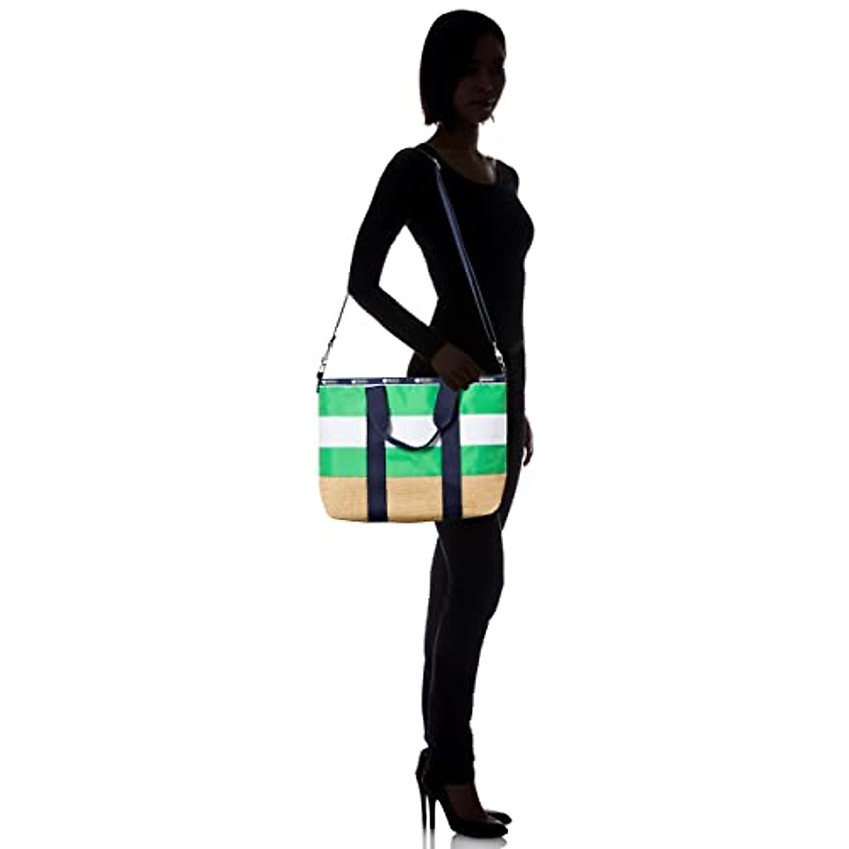 LeSportsac(レスポートサック) Tote Bag, Summer Rugby Green