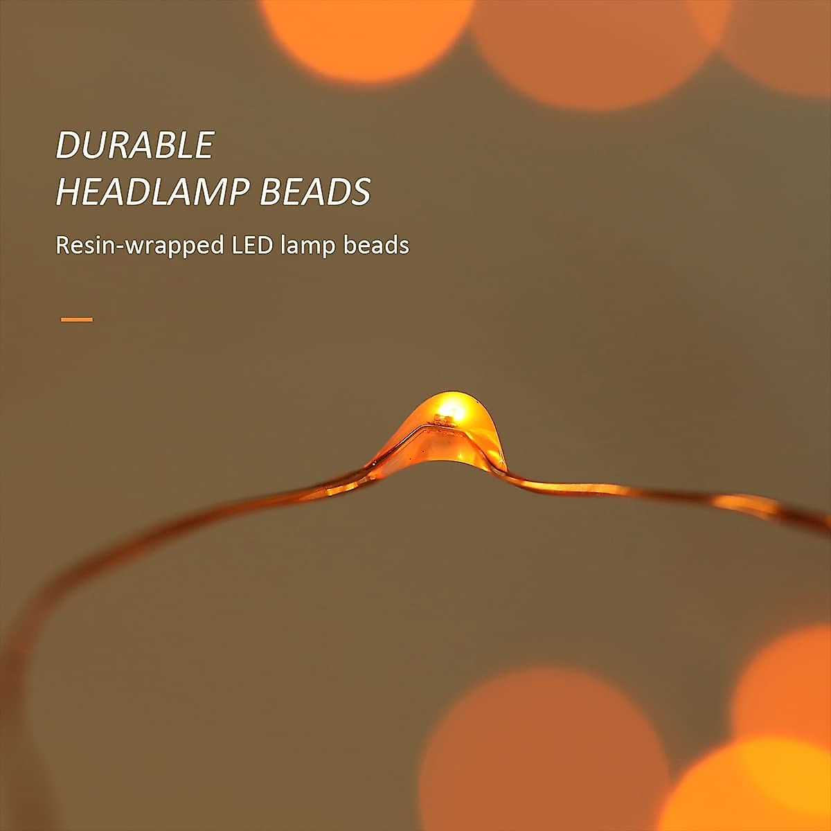 Ariceleo Mini Halloween Fairy Lights Battery Operate, 1 Pack Copper Wire Night Lights 3*AAA Battery Powered Led Starry Fairy String Lights for Bedroom, Christmas, Party, Decoration(5m/16ft Orange)