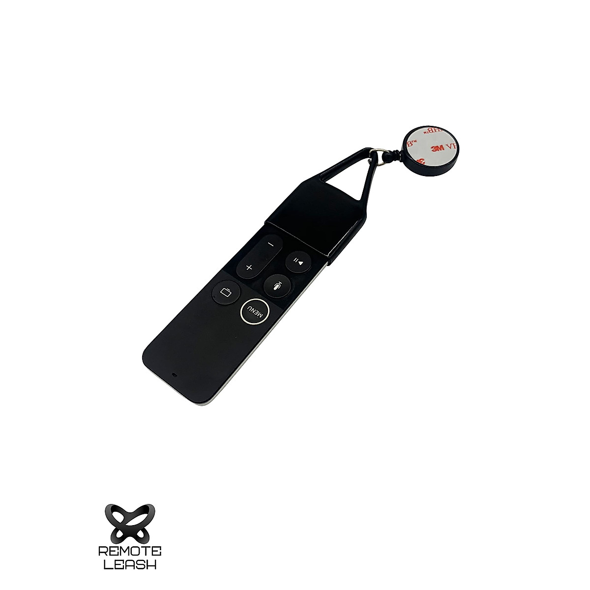 Remote Leash - Retractable Remote Leash, Holder and Mount for Apple TV 4k/4th/5th Generation and Amazon Fire TV Stick remotes | Not for Older Apple TV remotes