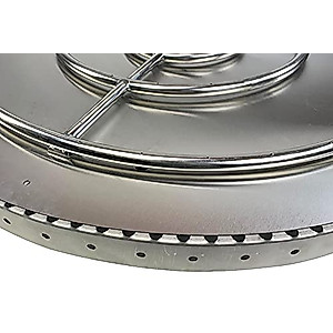 Dreffco Stainless Steel Fire Pit Gas Burner Support Flange Kit for Your Outdoor Landscape Block Fire Pit. Makes Installation Easy and Safe! 6-Piece Kit for 34"-38" Burner Pans.