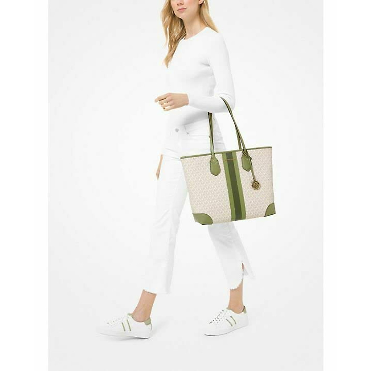 Michael Kors Eva Large Tote Clementine Multi One Size