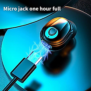 WskLinft Earphone Stable Transmission Sensitive Bluetooth-compatible5.0 HiFi Sports Mini in-Ear Earphone Phone Accessories Black