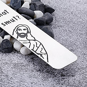 Funny Bookmark Gift for Men Woman Book Lover Best Friend Humor Peeking Jesus Book Marker Easter Christian Baptism Gift for Adults Teen Boys Girl Kids Birthday Graduation Christmas Gift Sister Her Him