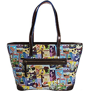 Disney Parks Dooney and Bourke Epcot Food and Wine Shopper Tote Bag Purse 2016