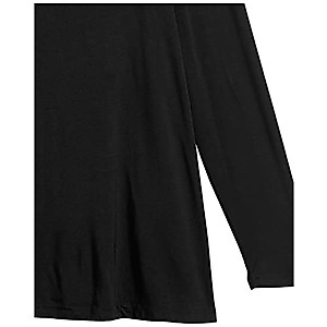 Amazon Essentials Women's Jersey Long-Sleeve Mock Neck Swing Tunic (Previously Daily Ritual), Black, Medium