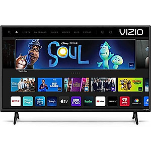VIZIO 40-inch D-Series Full HD 1080p Smart TV with Apple AirPlay and Chromecast Built-in, Alexa Compatibility Model D40f-J09 + Free Wallmount (Renewed)