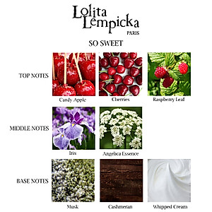 Lolita Lempicka So Sweet Eau De Parfum Spray - Floral Fruity Gourmand - Ideal for Daily Wear and Special Events - 1.0 Oz