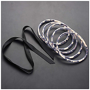 FreAire SHAMARTE Multiple Leopard Print Bangle Bracelet for Women Cheetah Print Jewelry Gummy Siliceno Rubber Wristband Snakeskin Print Bangle Wristlet 2 PCS (Leopard Print&Snakeskin)