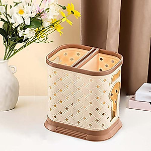 JISADER Chopstick Drain Storage Rack Divider Holder Kitchen Cutlery Organizer Cutlery Holder, M Beige, Optional