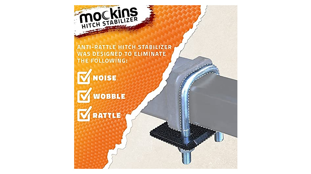 Mockins Anti Rattle Hitch Stabilizer for 1.25 & 2 Inch Hitches | Rust ...