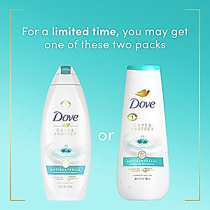 Dove Body Wash For All Skin Types Care & Protect Antibacterial Protects from Dryness 20 oz