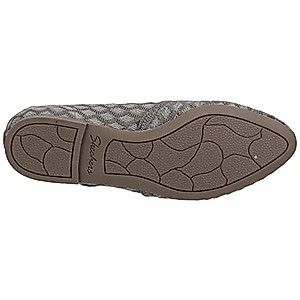 Skechers Women's Cleo-Honeycomb Ballet Flat, Dark Taupe, 10