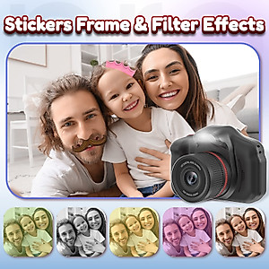 Yoophane Upgrade Digital Selfie Camera,Christmas Birthday Gifts for Kids Boys Girls,2.4 Inch Toys for Kids 3-12 Year Old 1080P Video Recorder with Flash