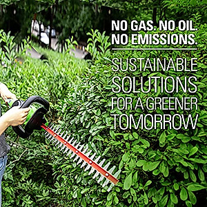 Greenworks 40V 24" Cordless Hedge Trimmer (1" Cutting Capacity), Tool Only