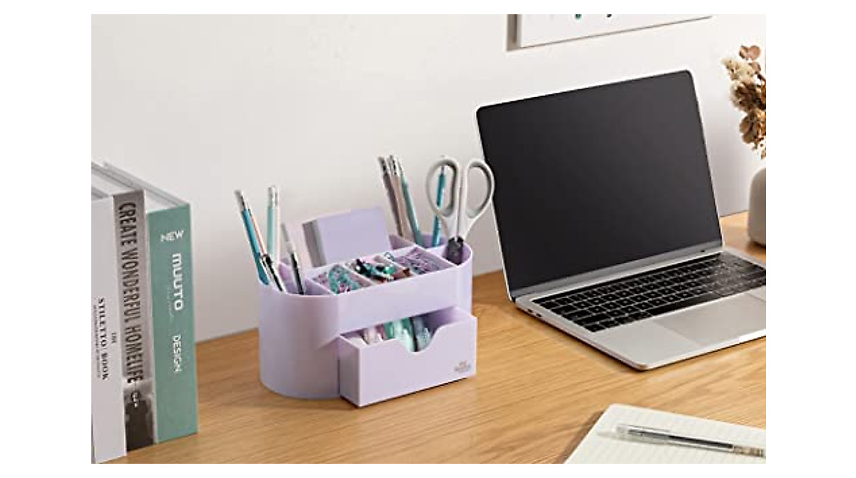 Buy Acrylic Desk Organizer - Light Purple Office Storage