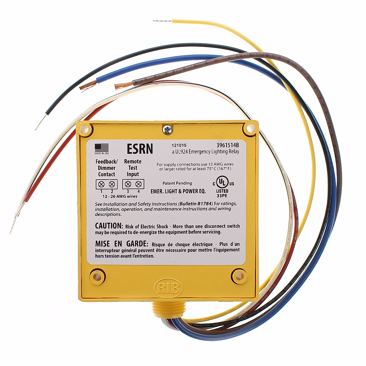 Functional Devices ESRN Emergency Lighting Bypass Shunt Relay, UL924, 120/277V