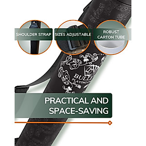 Bullets Playing Cards, Poker Layout, Table Top Mat 63" x 31.5", Deluxe Playing mat for Casino Night