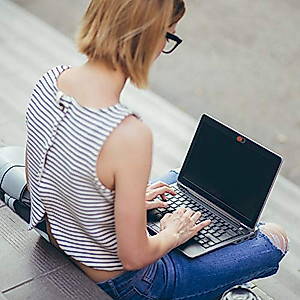 OSALADI Computer Camera 4PCS Webcam Cover Slide Camera Blocker Ultra- Thin Camera Covers Webcam Privacy Shutter Protects for Laptop Cell Phone Tablet PC Notebook Accessory Black Red Pc Camera