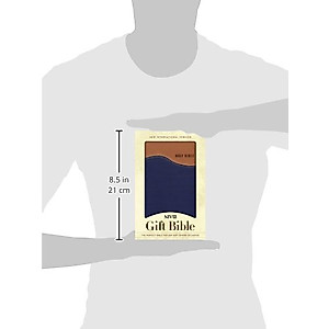 NIV, Gift Bible, Leathersoft, Tan/Blue, Red Letter Edition