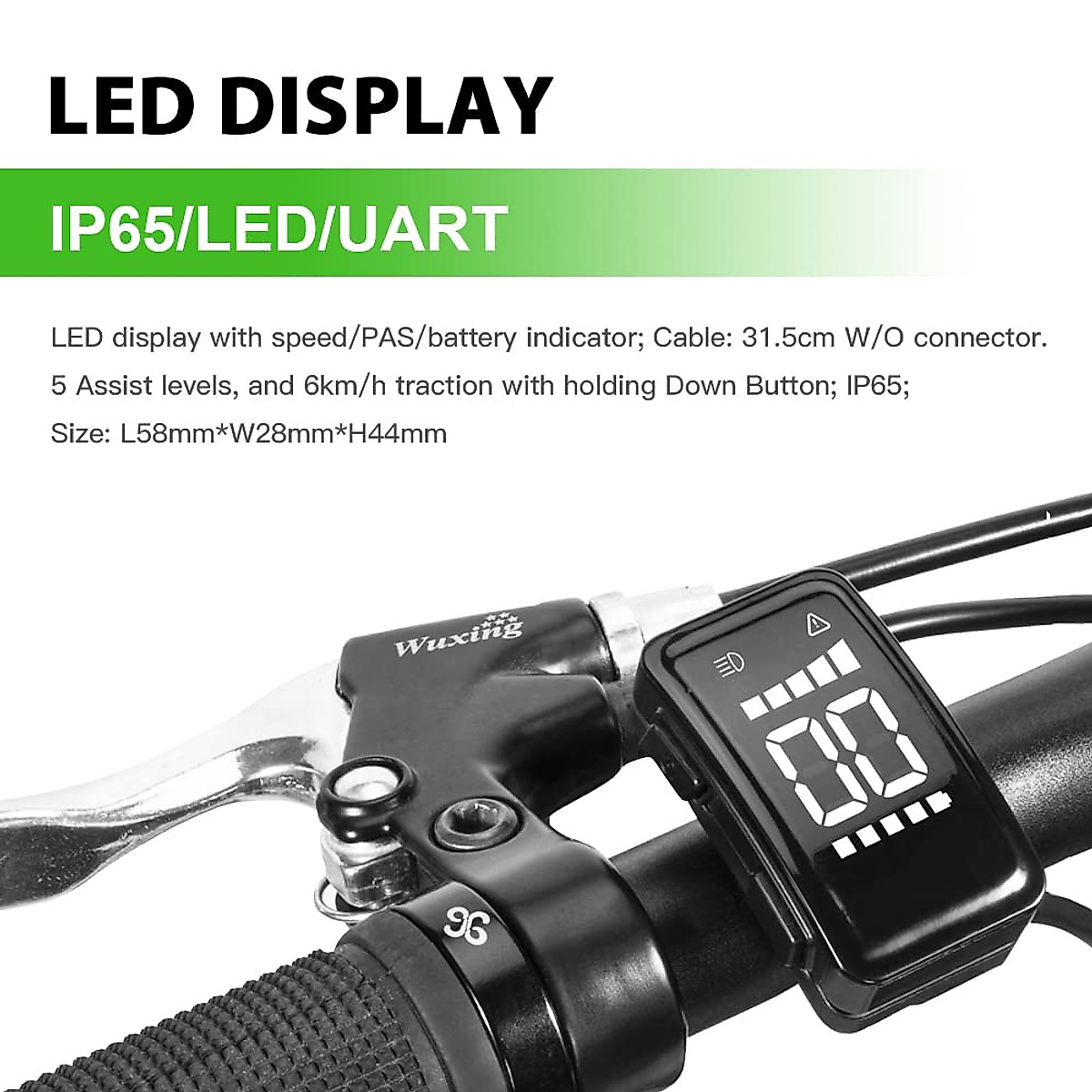 Yose Power Waterproof 500W 26 Inch Ebike Conversion Kit with 48V 13Ah Battery for Freewheel 26" Electric Bike Rear Wheel, Electric Bicycle Hub Motor Kit, LED Display, Installation Tool