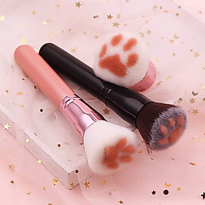 Cat Paw Foundation Makeup Brush - Professional Cosmetic Brush of Foundation Brushes, Powder Brush Blush Brush, Concealer Brush, Contour Brush, Powder Brush Cosmetic Tool (4PCS NEW SET)