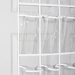 Over The Door Clear Shoe Organizer/Storage Rack