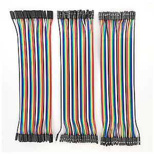 ELOOGAA 3Pcs 830 tie Points breadboards,120Pcs 20cm (7.9inch) Dupont Cables,65Pcs Flexible Breadboard Jumper Wires,560Pcs U-Shape Jumper Wires Arduino Project kit