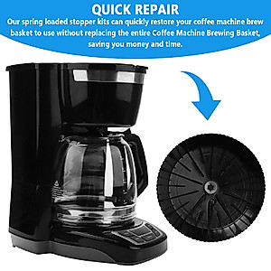 Coffee Machine Brewing Basket Bottom spring loaded stopper kits Fits for Black+Decker coffee makers Brew Basket, fits majority 4-12 Cup Drip Coffee Makers