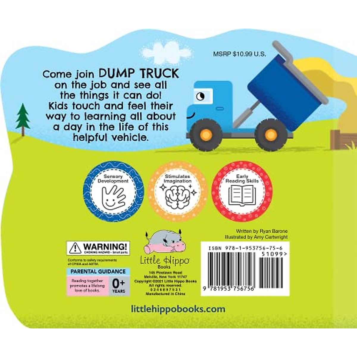 A Big Day for Dump Truck - Touch and Feel Board Book - Sensory Board Book