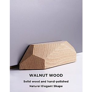 Nuvograin Dual Laptop Holder Vertical Laptop Stand, 2 Slots MacBook Stand Wood,Wooden Laptop Stand,Vertical Laptop Holder for Desk, Widen Dock Fits All MacBook/Surface pro