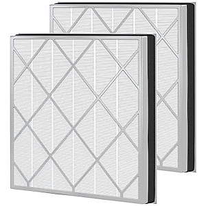 Allisfresh HE400 Hepa Filter Replacement Compatible with Shark HE4FKPET HE400 HE401 HE402 & HE405 4 Fan Air Cleaner Purifier, 3-Stage Filtration, 2 Pack