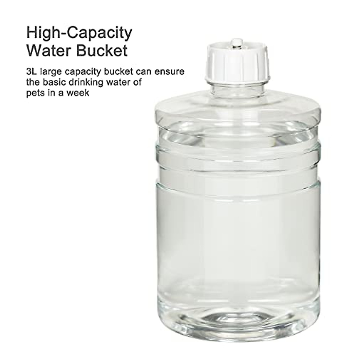 Sfozstra Automatic Pet Water,3L Large Capacity Automatic Water Dispenser, 100% BPA-Free, Gravity Pet Water Dispenser, Dog Cat Water Food