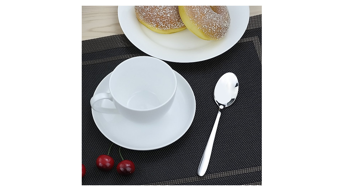 Kekow 12-Piece Stainless Steel Dessert Spoons - Durable & Elegant