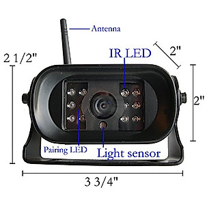 4Ucam Digital Wireless Camera + 7" Monitor for Bus, RV, Trailer, Motor Home, 5th Wheels and Trucks Backup or Rear View