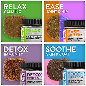 Green Gruff Dog Hip & Joint Supplement - Organic Dog Arthritis Supplement w/Glucosamine, MSM, Turmeric - Made in USA - Joint Mobility, Reduced Inflammation, Arthritis Pain Relief for Dogs - 90 Chews