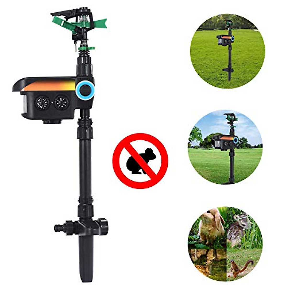 COSTWAY Scarecrow Motion Activated Animal Repellent