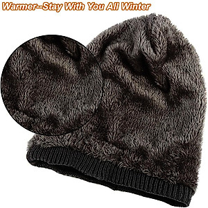 Winter Hats Wireless Beanie Hat with Headphones Smart Beanies Headset Warm Musical Headphone with Built-in Mic Handsfree for Skiing Skateboarding Jogging for Men Women Boys Girls Black