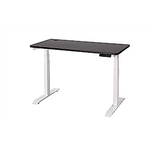 UNICOO Melamine 47.2 x 23.6 Inch Universal Table Top for Standard and Sit to Stand Height Adjustable Home and Office Desk Frames (Tabletop 47.2 - Black)