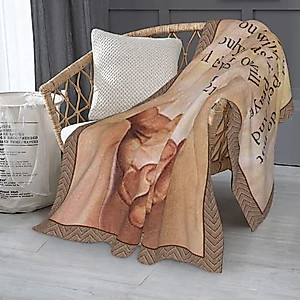 Socofuz Inspirational Gifts for Women Men, Scripture Blanket, Christian Gifts for Women Faith, Christian, Religious, Catholic, Encouragement Gifts, Throw Blanket for Prayer and Compassion 50x60 inches